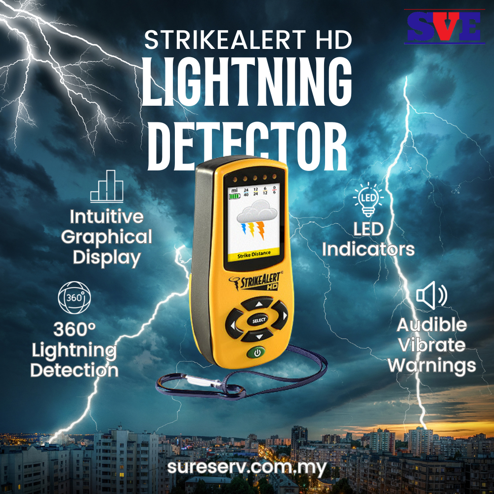 *ready stock* StrikeAlert HD Personal Lightning Detector Flood ...