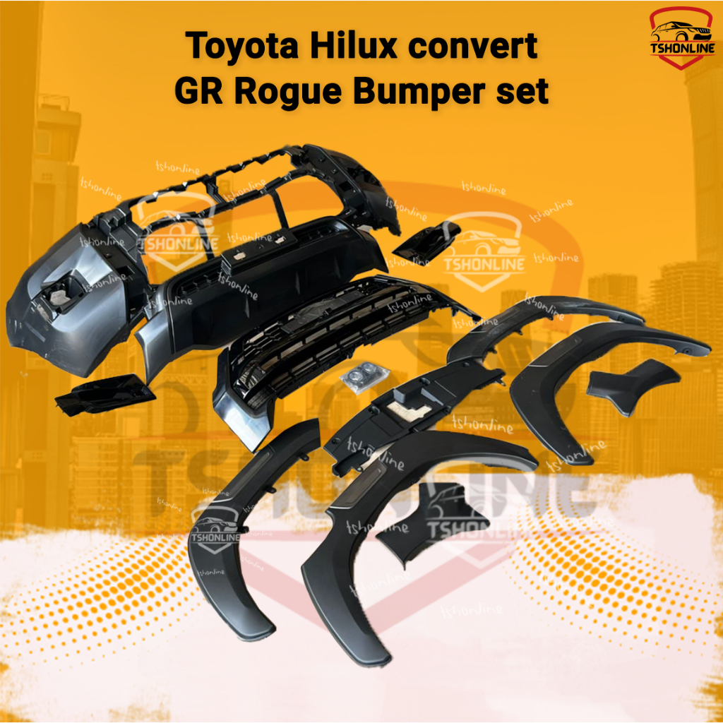 Toyota Hilux GR Sport bumper set GR bodykit/ revo rocco Rogue 2.4 2.8 ...