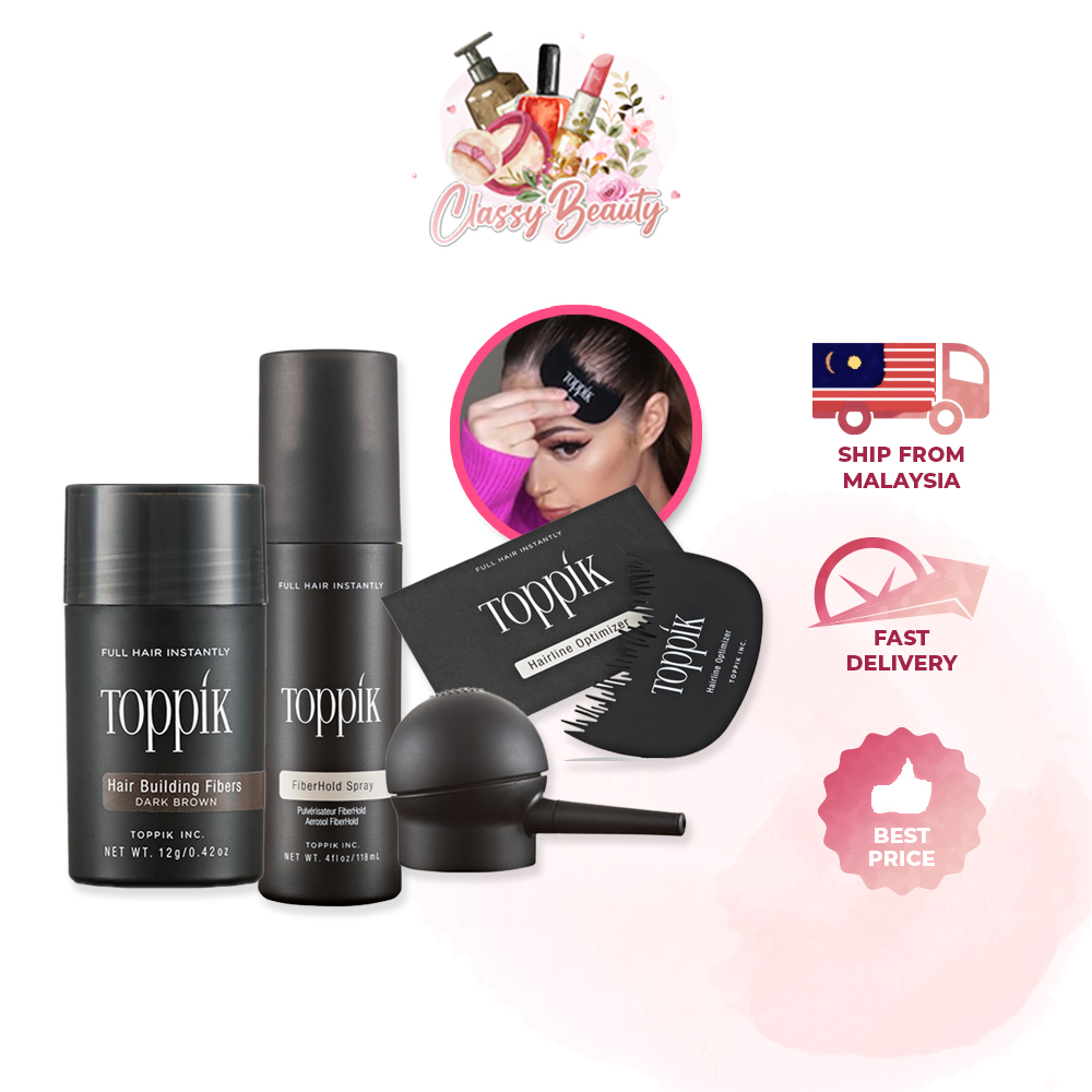 Toppik Hair Building Fibers Powder 27.5g for Hair Beard Hair Loss ...