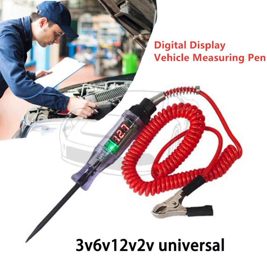 TEST PEN VOLTAGE CEK LEAKAGE REPAIR KERETA 6V/12V/24V DC MUDAH GUNA Pen ...