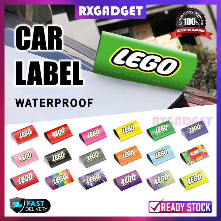 Car Label Car Washing Label Car Door Decoration Sticker Mini Trunk Lego ...