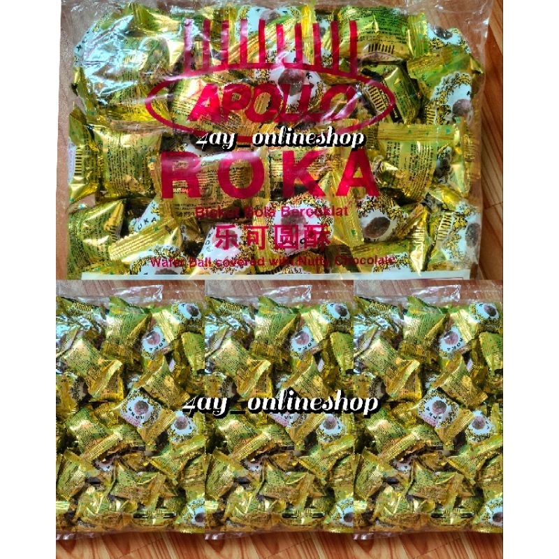 70pcs-+ Apollo Roca Chocolate Nuts Ball | Shopee Malaysia
