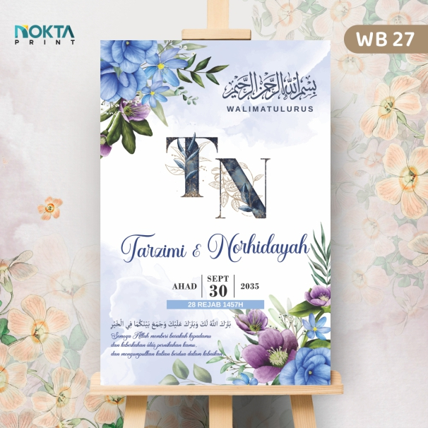 Papan Selamat Datang Majlis Kahwin | Welcome Board Custom | Sticker ...