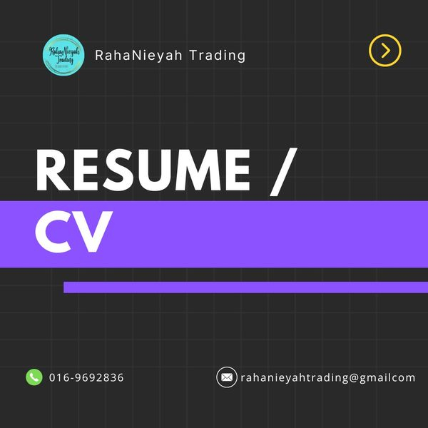 SERVICE MEMBUAT RESUME/CV | Shopee Malaysia