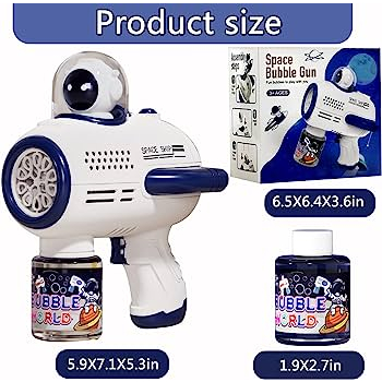 Bubble Machine Gun, Bubble Gun with Rich Bubbles, Bubble Machine for ...