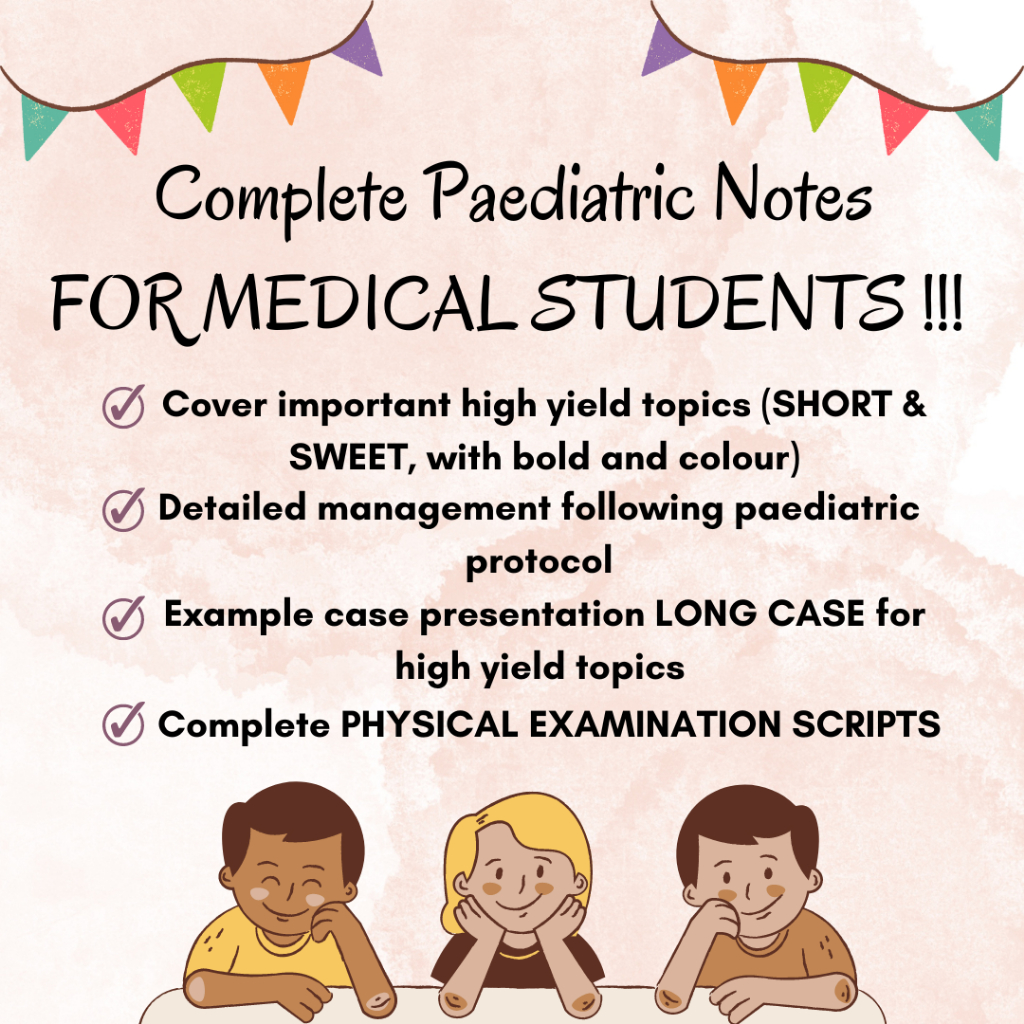 COMPLETE NOTES of Paediatrics for MEDICAL STUDENTS | Shopee Malaysia