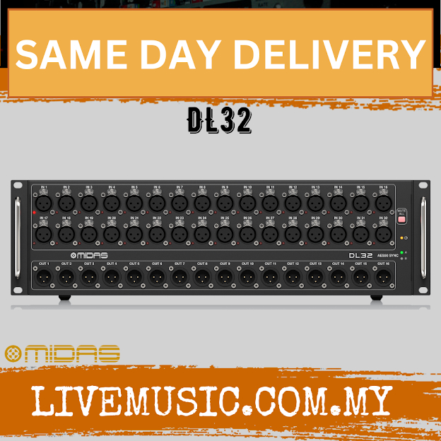 Midas DL32 32-input/16-output Stage Box ( DL-32 / DL 32 ) | Shopee Malaysia