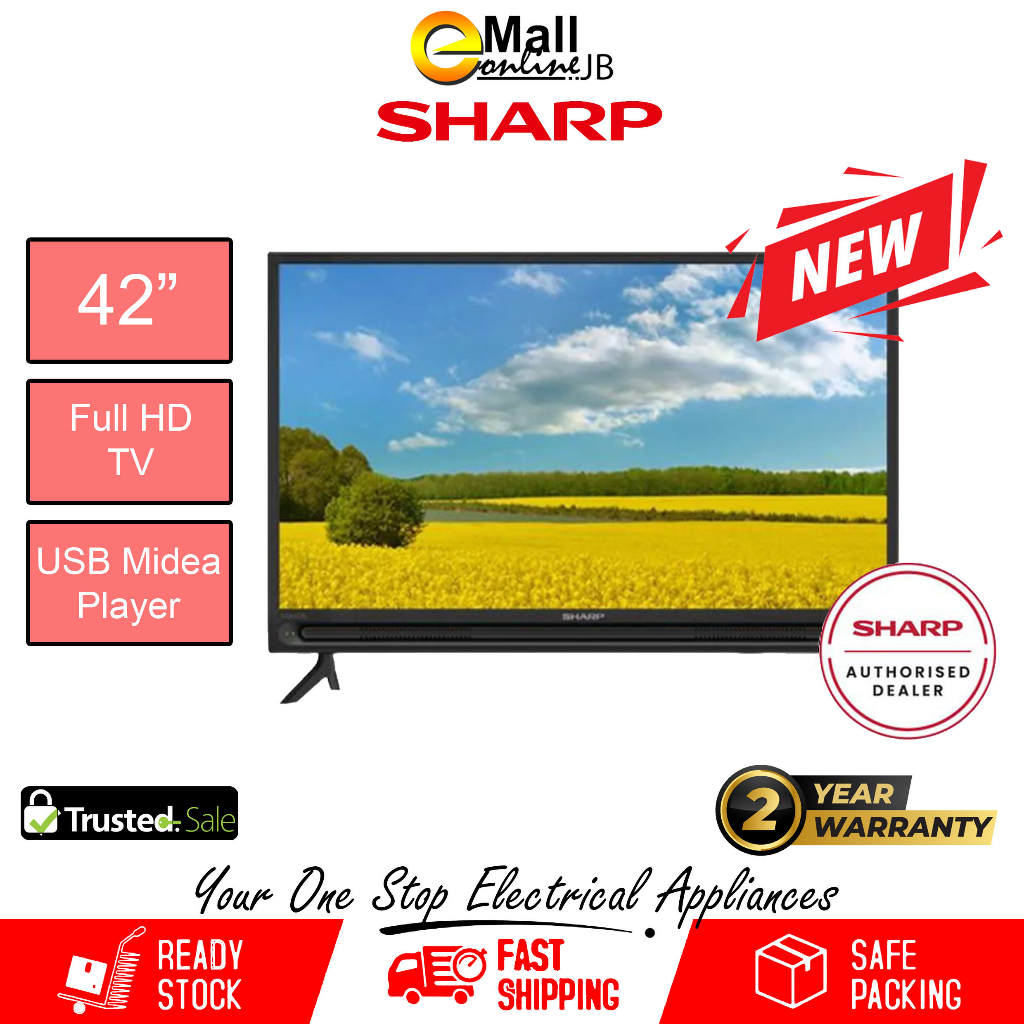 Sharp 42" Full HD TV 2TC42FD1X | LED TV | Television | Shopee Malaysia