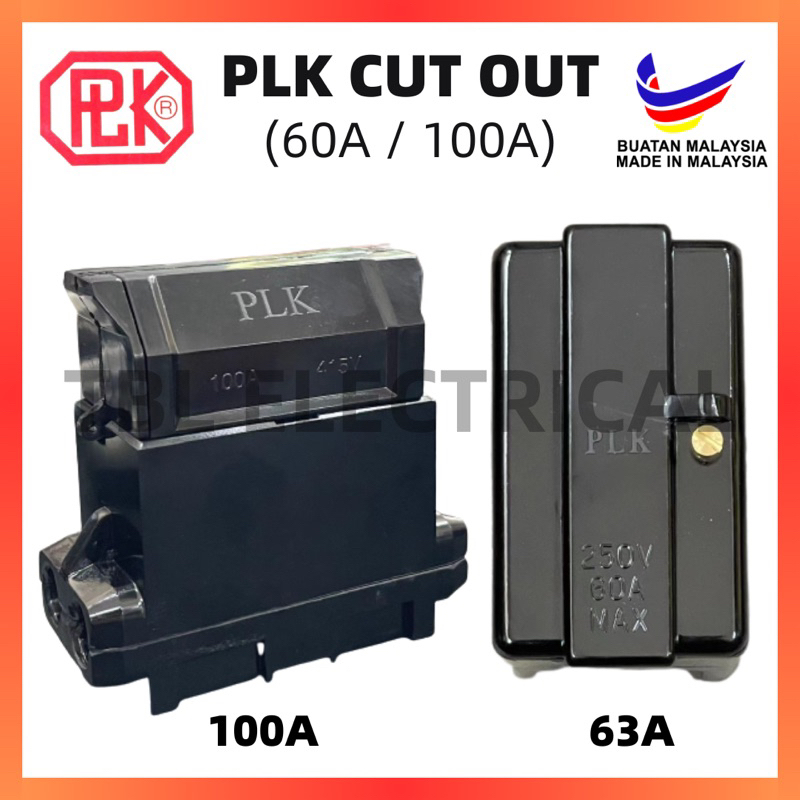 🔥READY STOCK🔥PLK (60/CO 250V 60A)/(100/CO 415V 100A) Cut Out Unit ...
