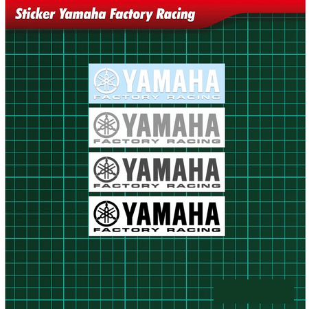 Yamaha Factory Racing YFR Black Helmet Side Skirt Vinyl Window Body ...