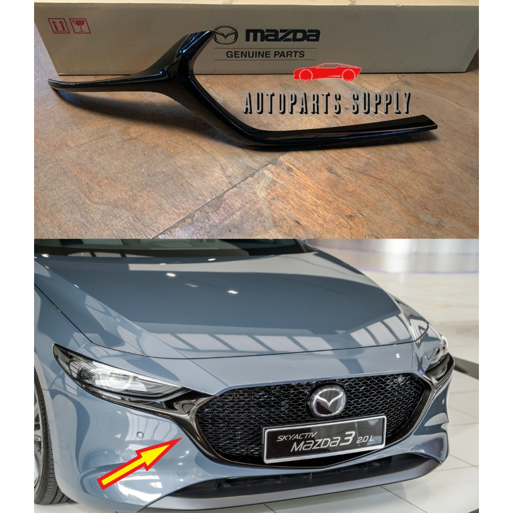 ORIGINAL MAZDA 3 HATCHBACK 2019 - 2023 FRONT GRILLE MOULDING GARNISH RH ...