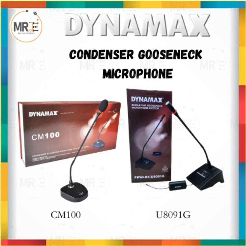 DYNAMAX Condenser Gooseneck Wired Microphone With Table Stand CM100 / U8091G | Shopee Malaysia