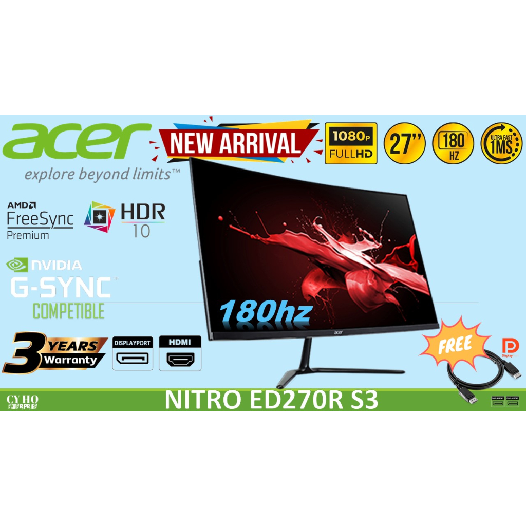 Acer XV270 M3 / ED270R V-CURVED 27"FHD/180hz/1ms/HDR10/ EK271 G 27''FHD ...