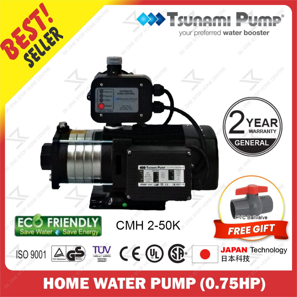 Tsunami CMH 2-30K 0.5HP / 2-40K 0.75HP / 2-50K 0.75HP Automatic Start ...