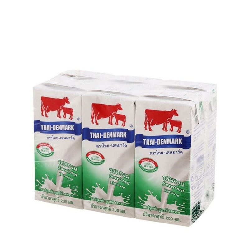 Thai Denmark UHT Milk 200ml (Red Cow Milk)นมไทยเดนมาร์ค | Shopee Malaysia