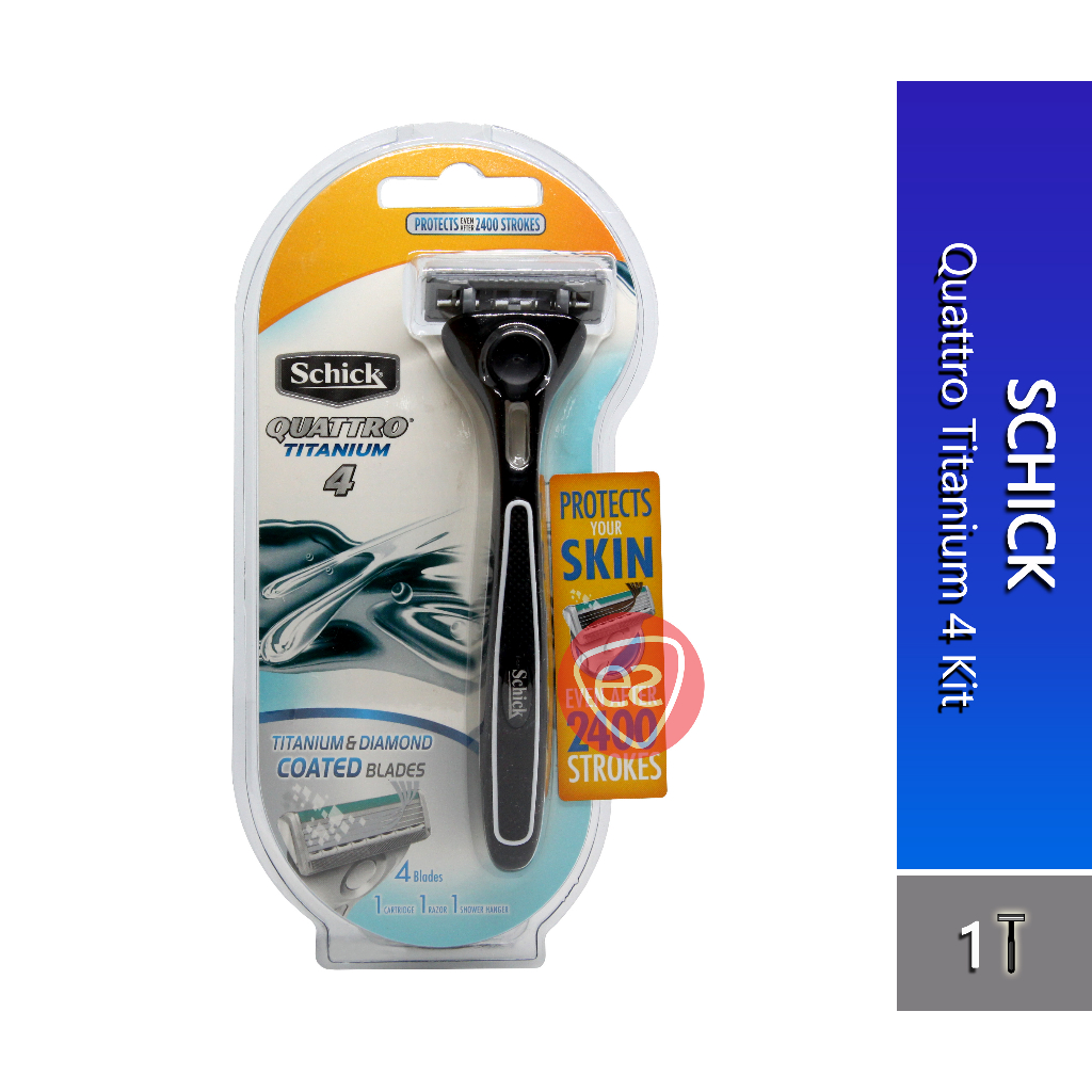 Schick Quattro 4 Titanium ( Quattro 4 Titanium Trimmer Freestyle Kit ...