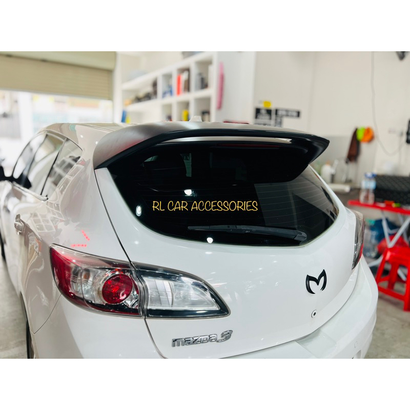Mazda 3 Hatchback MP style rear boot trunk roof top spoiler lip ducktail 2008 2009 2010 2011 ...