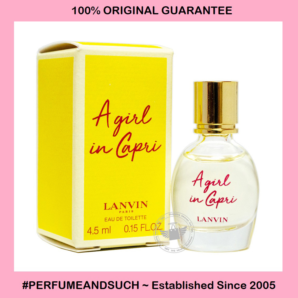 Original Perfume Miniature ~ Lanvin A Girl In Capri 4.5ml Edt ~ Perfume ...