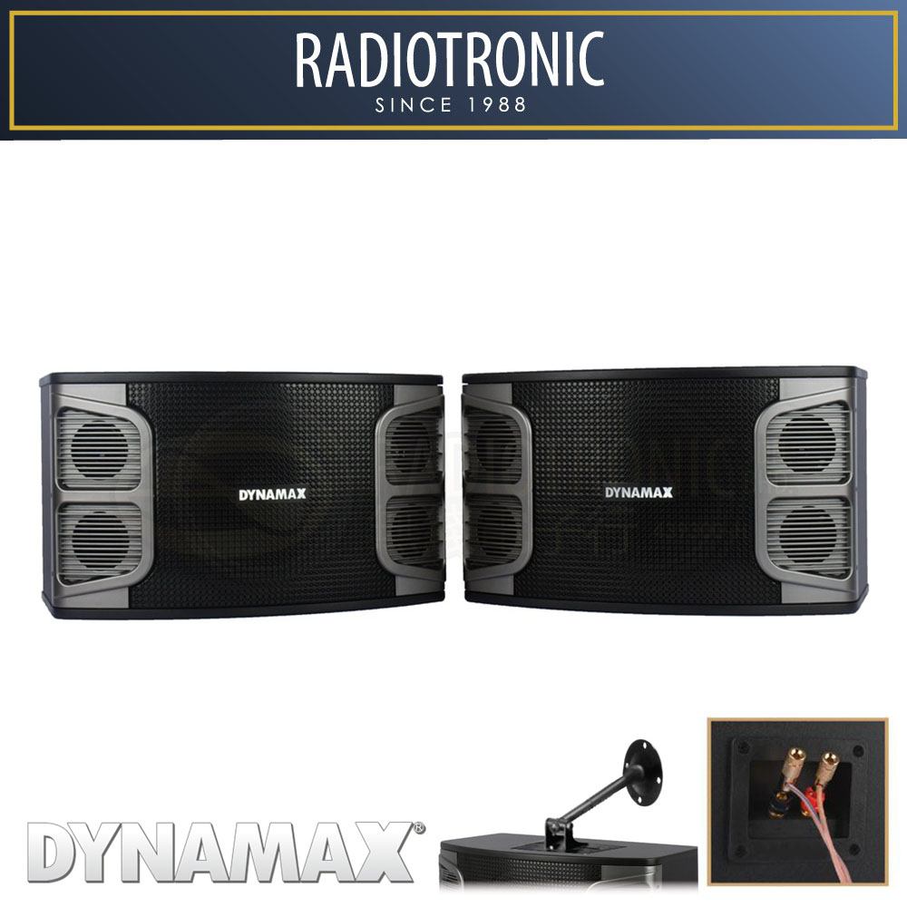 DYNAMAX DKS350 / DKS355 10" 120W Professional Karaoke Speaker (1 Pair ...