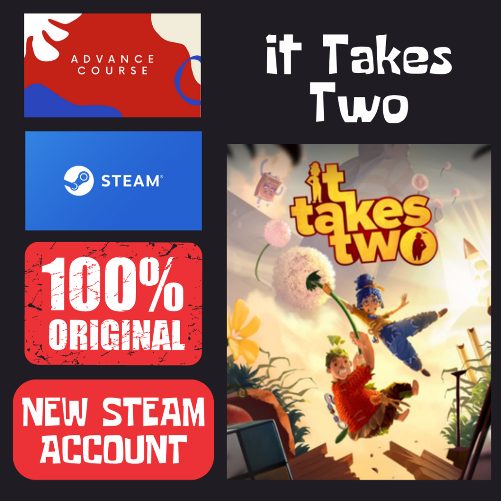 PC Steam Game 100% Original -It Takes Two [NEW STEAM ACCOUNT] | Shopee ...