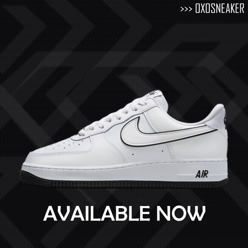 Nike Air Force 1 '07 'White White Black' DV0788-103 NK Sneakers Men ...