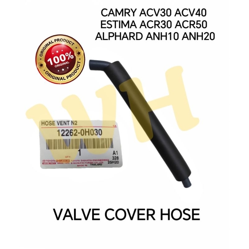 VALVE COVER HOSE ORIGINAL TOYOTA CAMRY ACV30 ACV40 ESTIMA ACR30 ACR50 ANH10 ANH20 VENTILATION ...