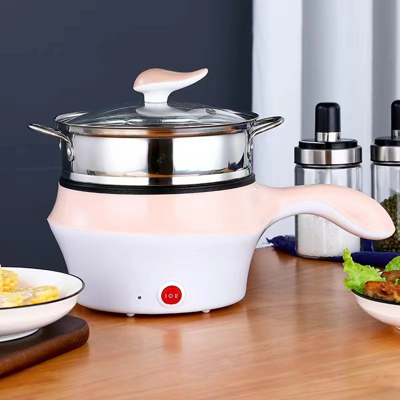 3 Pin Plug Electric Non Stick Ceramic Frying Pan Rice Portable Mini ...