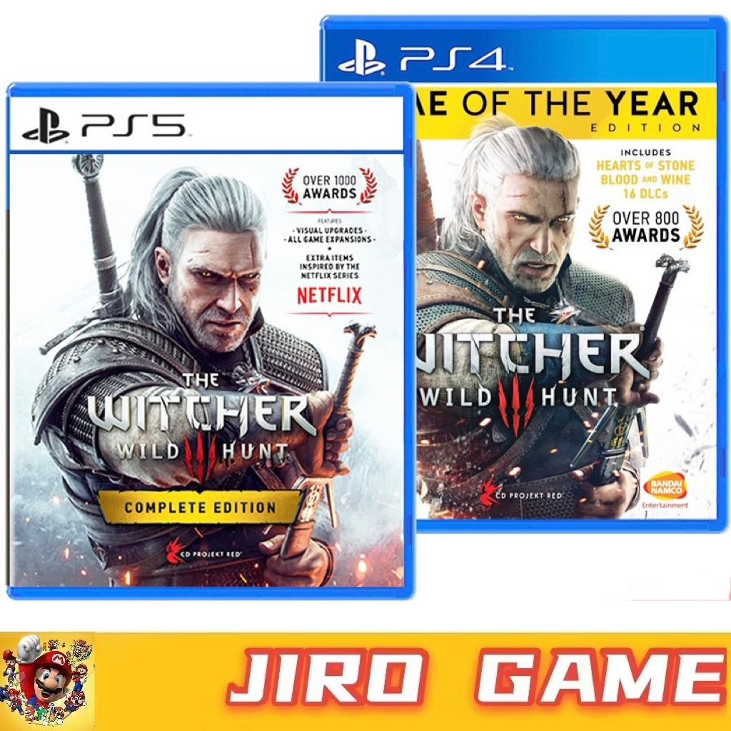 PS4 / PS5 The Witcher 3 Wild Hunt Game Of The Year / Complete Edition ...