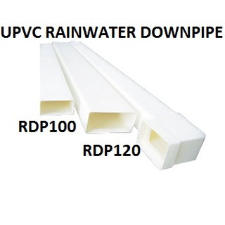 [SELL BY 5.8MTR LENGTH] UPVC RDP 100 / RDP 120 Rectangular Down Pipe ...