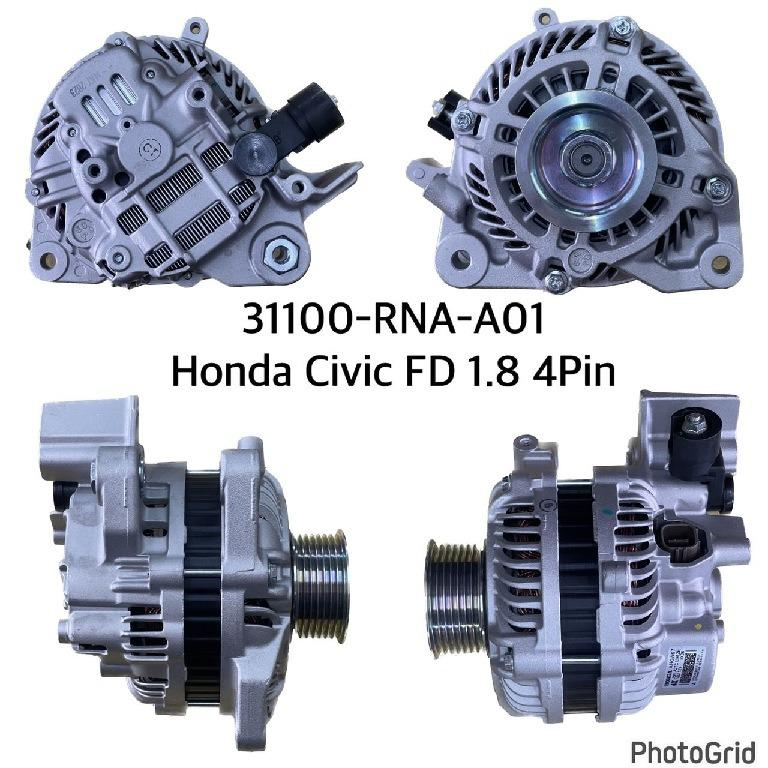 [31100-RNA-A01 NR] ALTERNATOR HONDA CIVIC FD1.8 MIT 12V 110A 4PIN 7PK ...