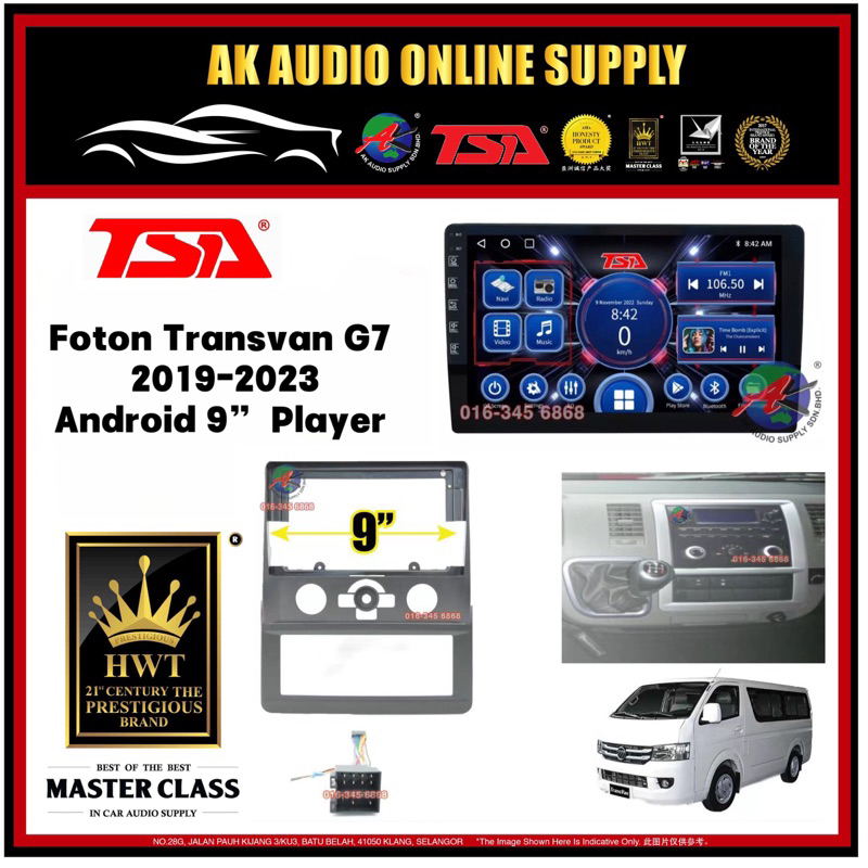 [ MTK 2+32GB ] TSA Foton Transvan G7 2019 - 2023 Android 9'' inch Car ...