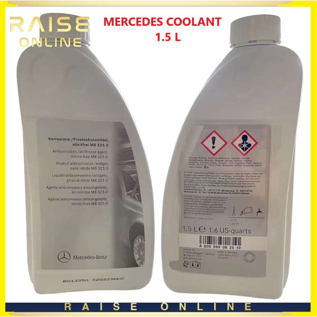 (100% ORIGINAL) Mercedes Benz Coolant Blue AntiFreeze 000989082510 ...