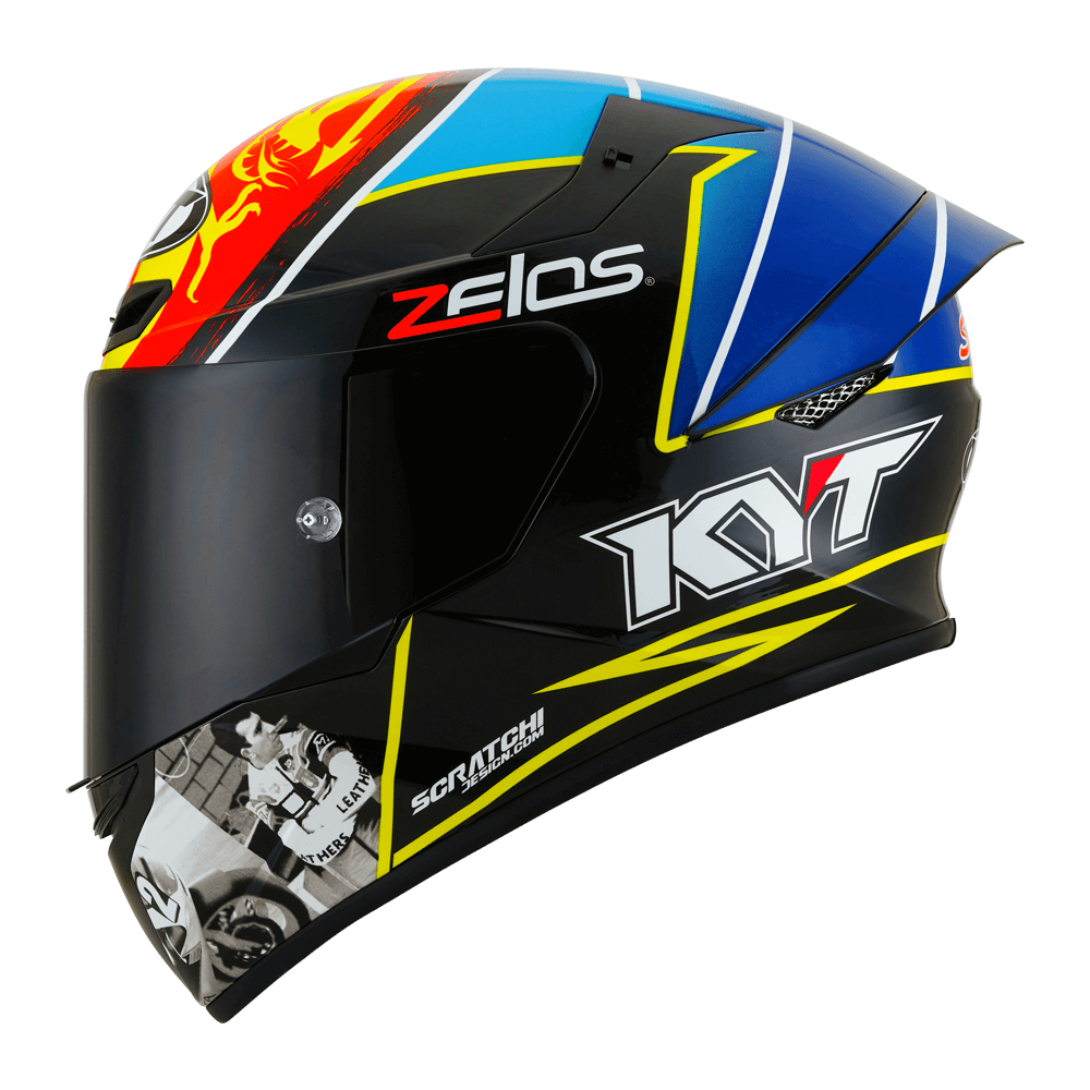 KYT TT COURSE XAVIER SIMEON ENDURANCE CHAMPION REPLICA FULL FACE HELMET (CLEAR VISOR) X011 ...