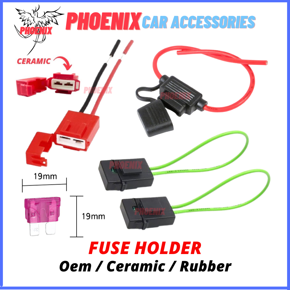 12V/24V Car & Motorcycle Ceramic Oem Rubber Fuse Holder Ceramic Wiring ...