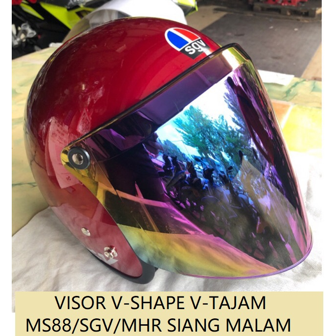 VISOR V-SHAPE V-TAJAM MS88/SGV/MHR SIANG MALAM (RAINBOW) | Shopee Malaysia