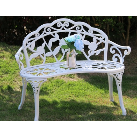 Ready Stock Garden Bench Outdoor Benches Front Porch Floral Rose Patio ...