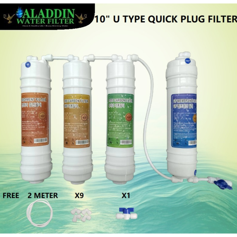 Korea Tech Water Filter /Sediment/Pre-Carbon/Post Carbon/UF Membrane/4 ...