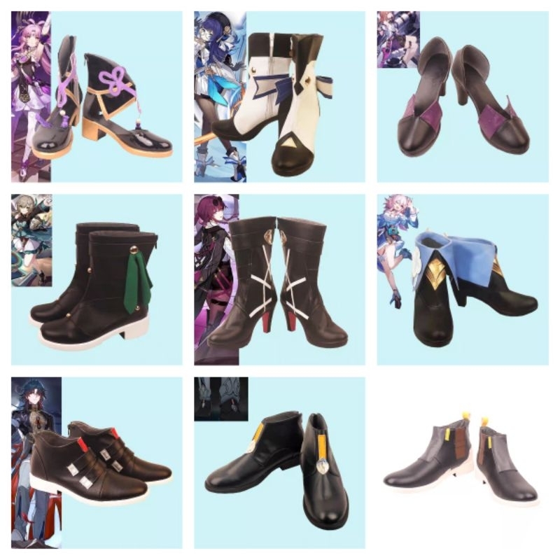 Free shipping Honkai Star rail cosplay shoes robin kafka fu xuan ...
