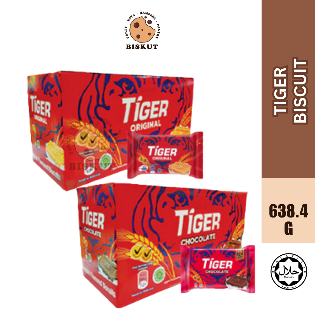 [READY STOCK] TIGER BISCUITS (12X60G)/ORIGINAL/CHOCOLATE | Shopee Malaysia