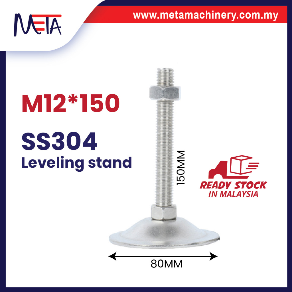 M12 Adjustable Leveling Stand / Leveling Feet / Conveyor Feet Stand ...