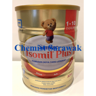 Similac isomil plus protein soya 850g 1-10tahun/0-12bulan | Shopee Malaysia