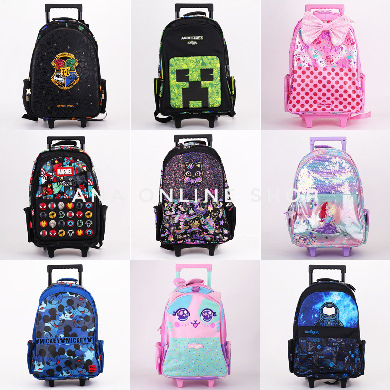 ORIGINAL SMIGGLE TROLLEY BACKPACK | SMIGGLE BAG CHILDREN SCHOOLBAG KIDS ...