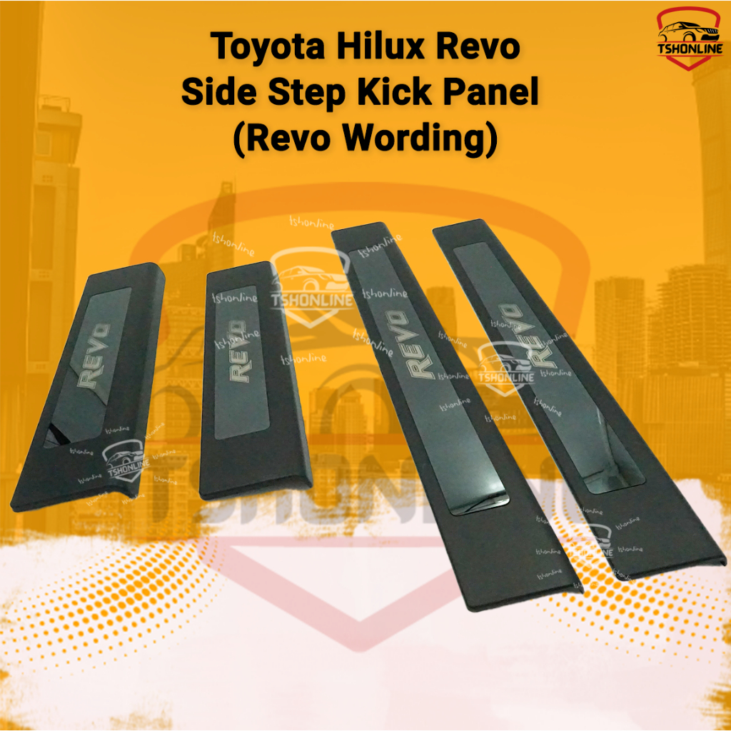 Toyota Hilux Revo Side Step Kick Panel Revo Wording/ Revo Sill Plates ...