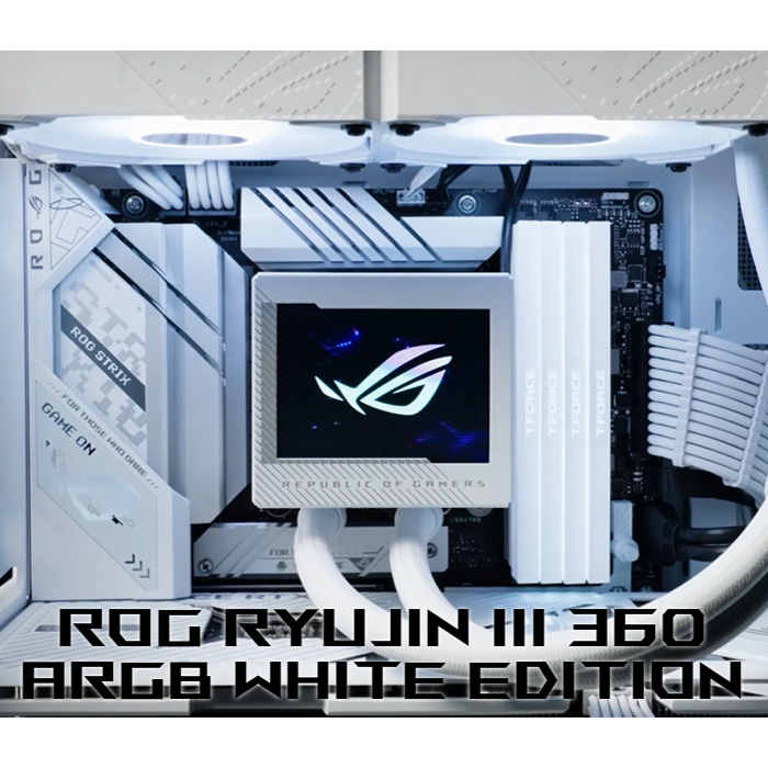 5Cgo ASUS ROG RYUJIN III 360/240 ARGB White Edition All-in-one Liquid ...