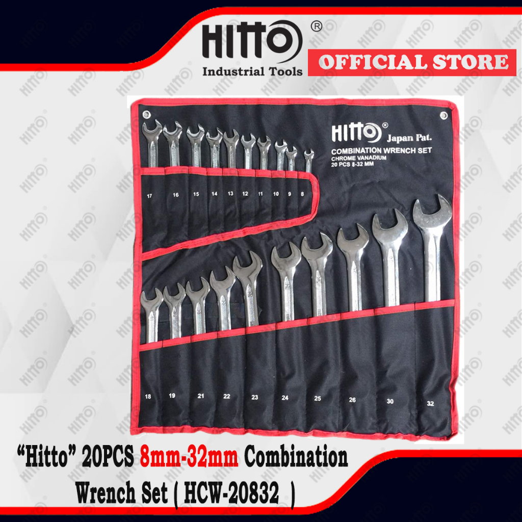 [ HITTO ] Spanner Spanar Combination Set Wrench Car Repair Tools 8-32mm ...