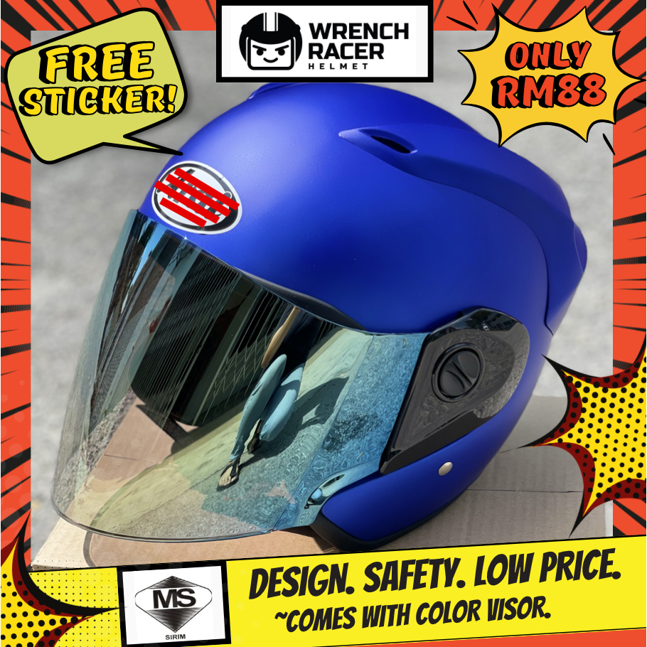 Helmet Matt Black/Matt Red/Matt Blue/Black/Red/Blue/Grey/Army Green ...