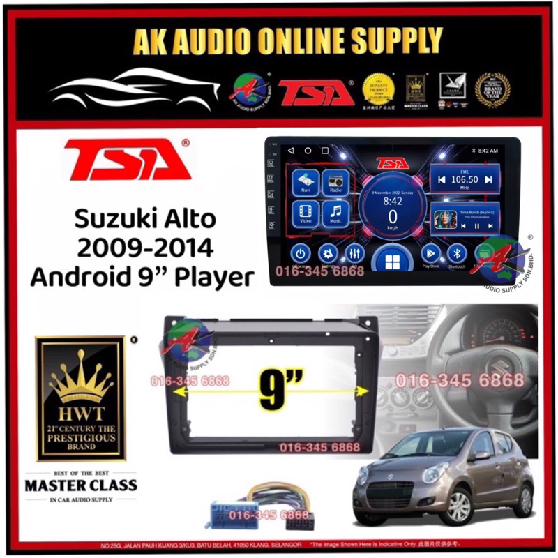 [ MTK 2+32GB ] TSA Suzuki Alto 2009 - 2014 Android 9'' inch Car Player ...
