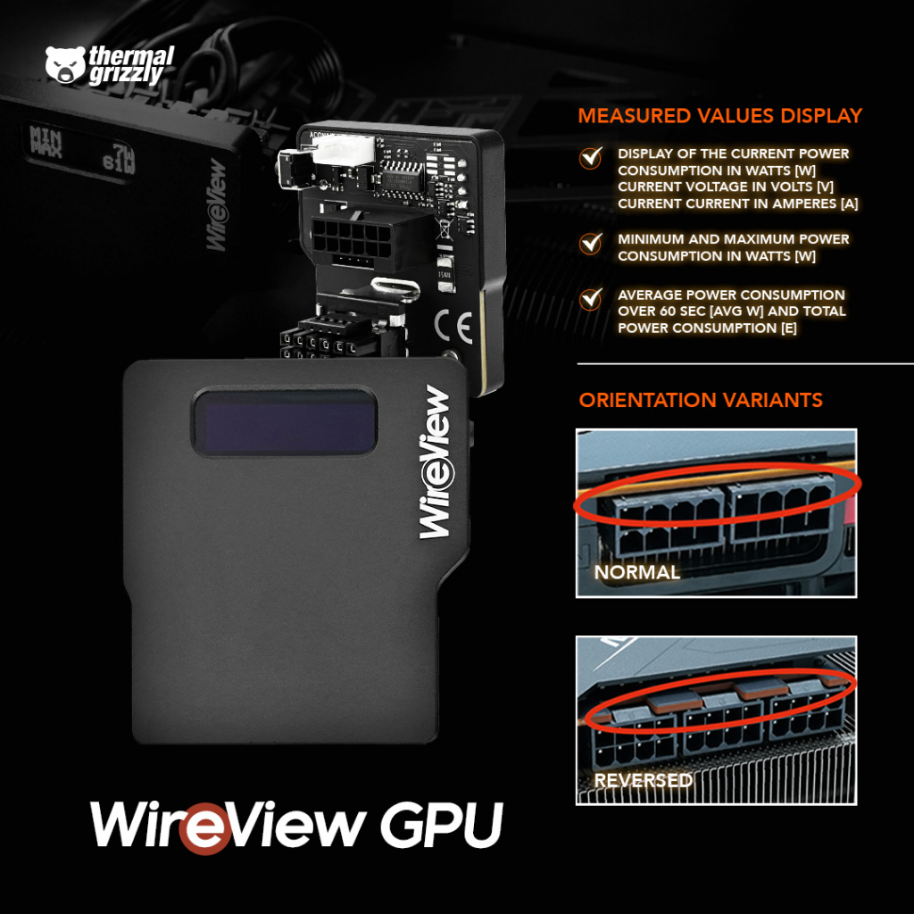 # Thermal Grizzly WireView (1x12VHPWR) GPU Power Measurement Devices ...