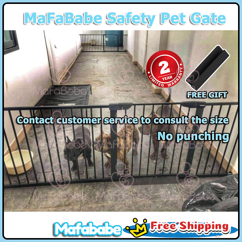 Mafababe 3 Safety Lock 76-334cm Baby Safety Gate Auto Lock Pagar Bayi ...