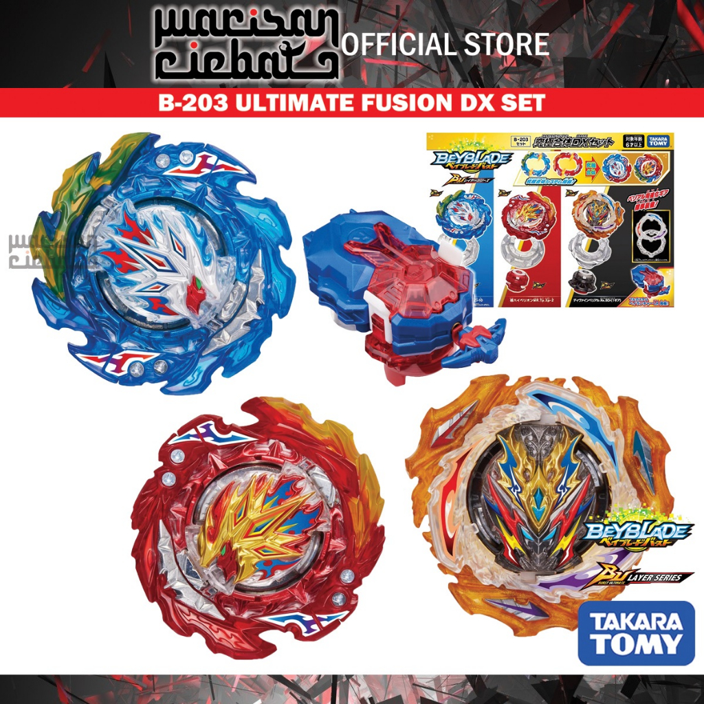Takara Tomy Beyblade Burst BU B-203 Ultimate Fusion DX Set | Shopee ...
